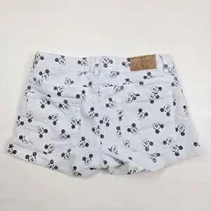 Zara | Bottoms | Zara X Disney Girls 112y Light Grey Mickey Mouse Denim ...